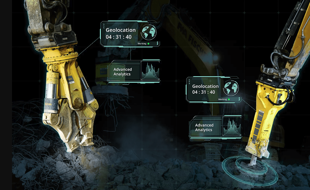 Epiroc InSite™ brings real‑time attachment health to the jobsite